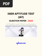 IAT 2024 Question Paper Answer Key | PDF | Directionality (Molecular ...