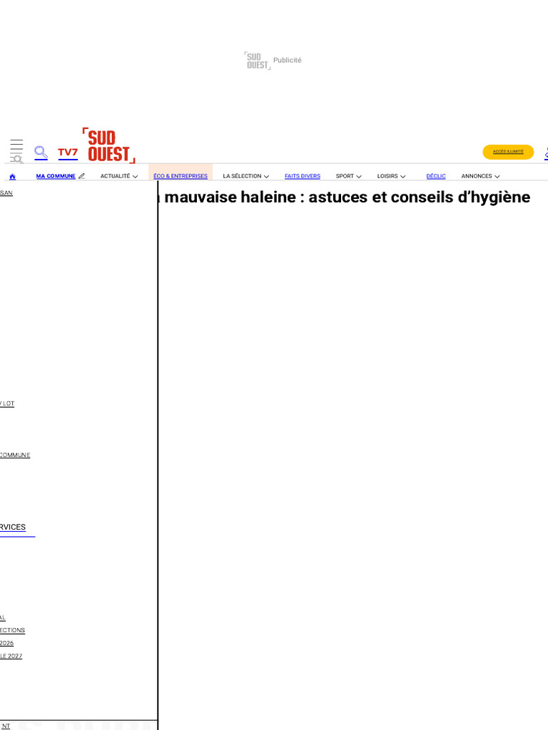 Éliminer la mauvaise haleine : conseils pratiques | PDF | Hygiène bucco ...