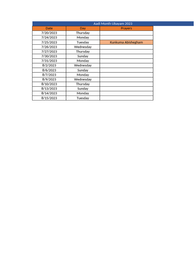 Aadi Month Ubayam 6 | PDF