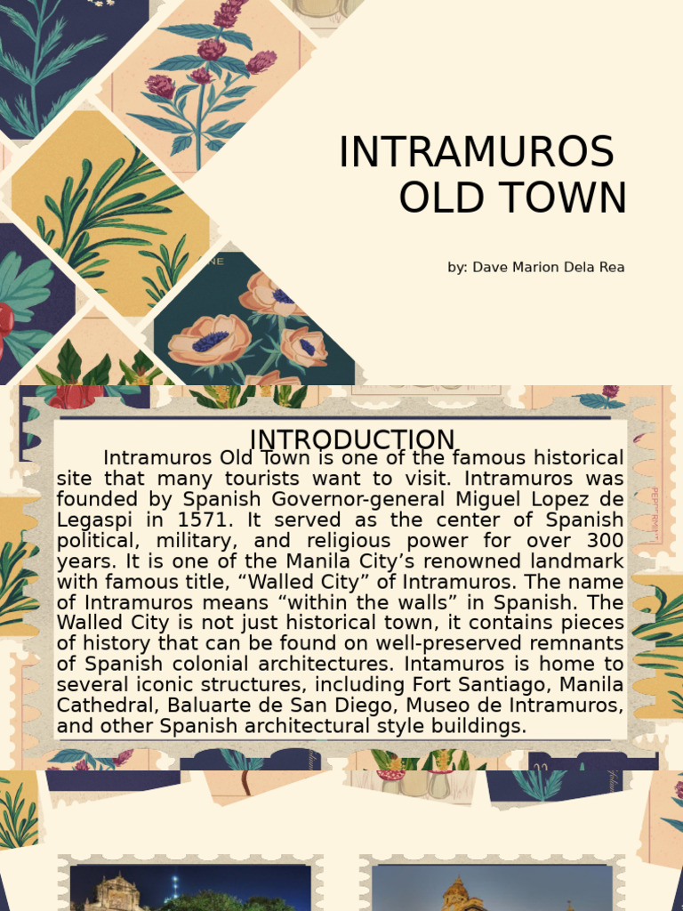 Intramuros Old Town | PDF | Manila | Philippines