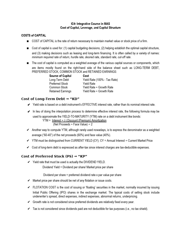 LTF and Risk and Leverage | PDF | Financial Risk | Cost Of Capital
