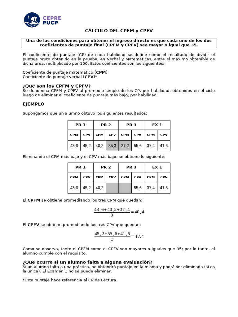 Documento CPM y CPV - 2025.0 | PDF