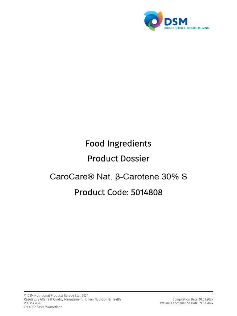 DNP - 5014808 - PRODOSFOOD-EMEA - en - US - 015304 - 2024 | PDF | Food ...