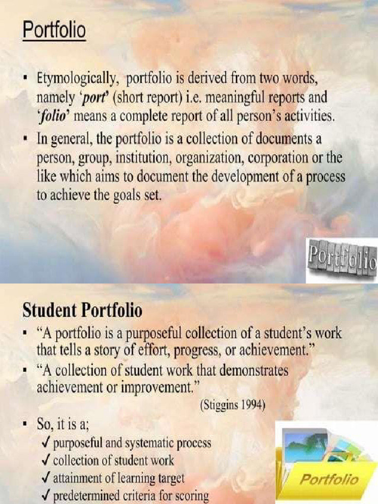 Portfolio Assessment | PDF