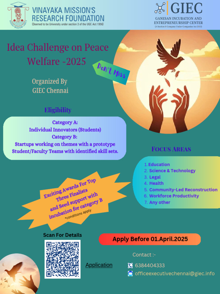 Flyer For Peace Welfare Challenge | PDF