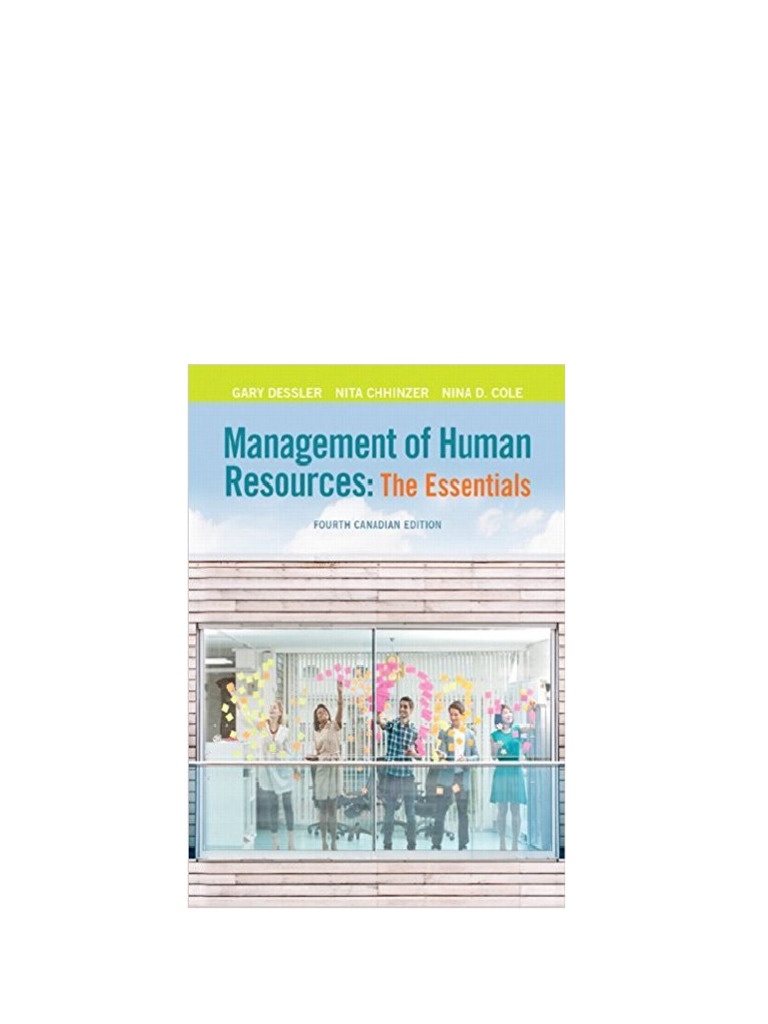 (eBook PDF) Management of Human Resources The Essentials 4th Canadianpdf download | PDF | Human ...