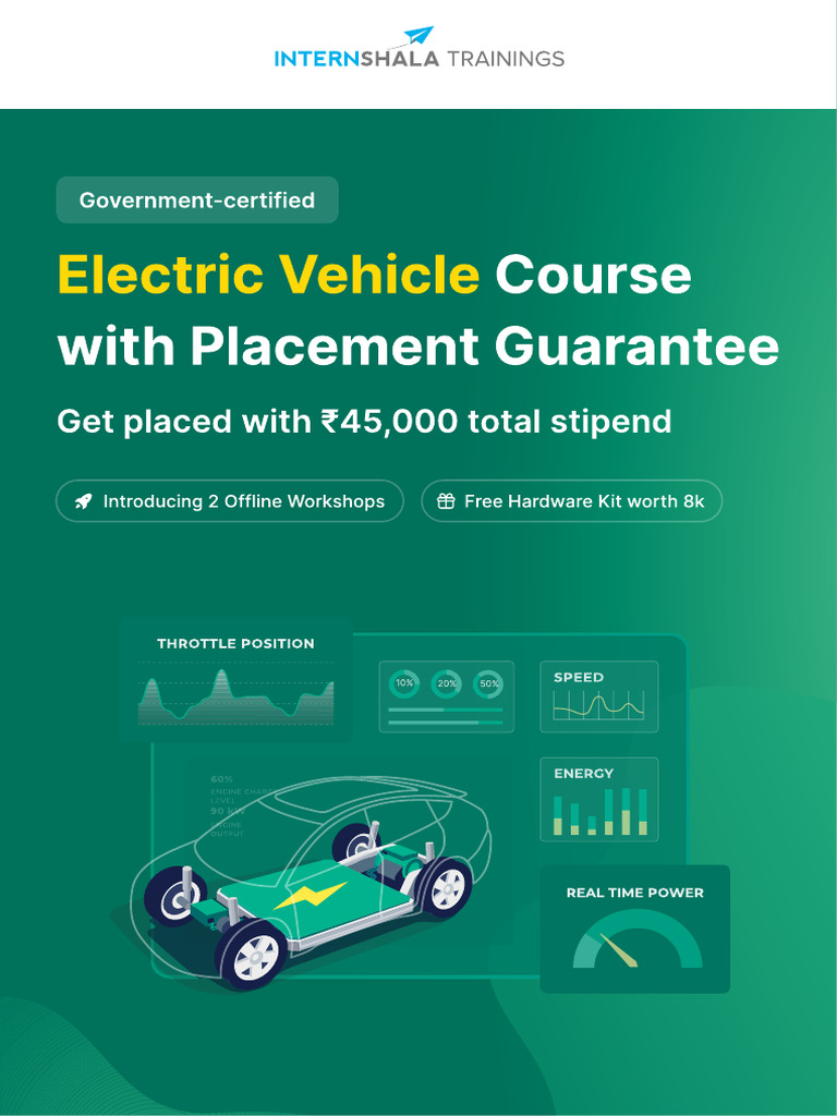 Electric Vehicle Course with Placement | PDF | Electric Vehicle ...