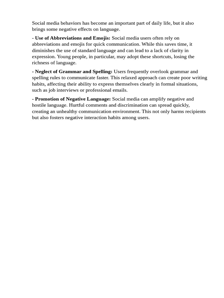 Social Media Behaviors Has Become An Important Part of Daily Life | PDF