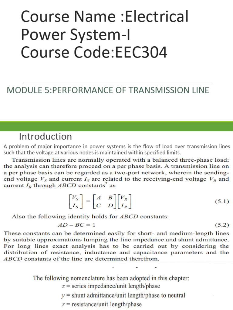 Electrical Power System | PDF