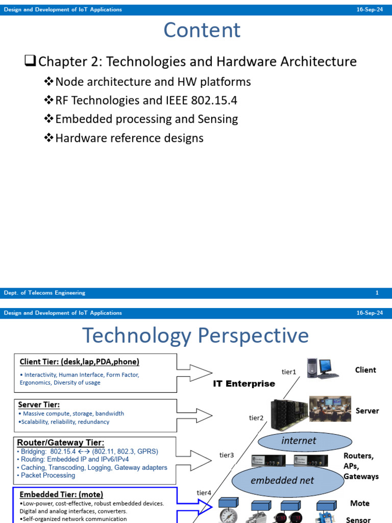 Ch02-Technologies and HW Architecture | PDF | Analog To Digital Converter | Network Topology