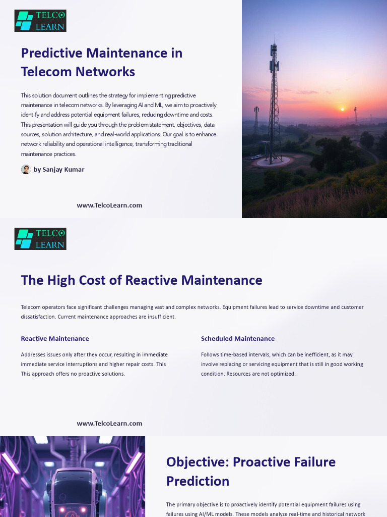 Predictive Maintenance in Telecom Network - AI in Telecom - 5G - 6G ...