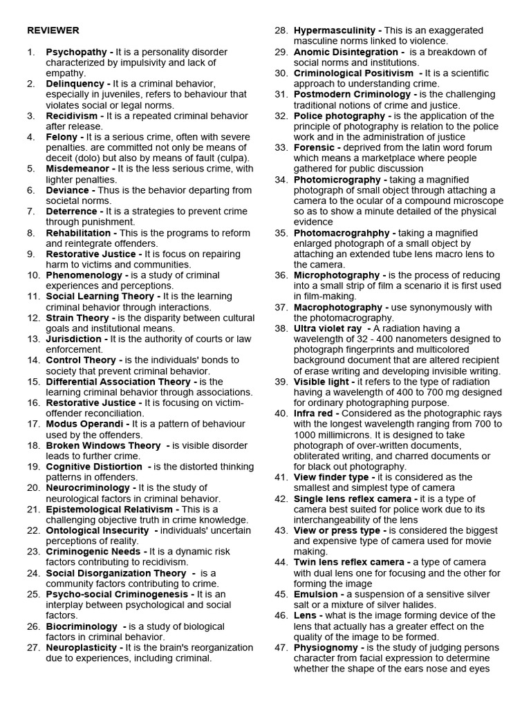Reviewer 1-4th | PDF | Crimes | Crime & Violence