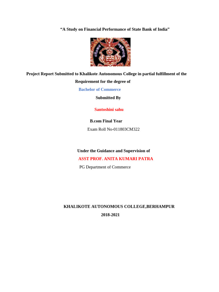 SBI Financial Performance Analysis | PDF | Banks | Personal Finance