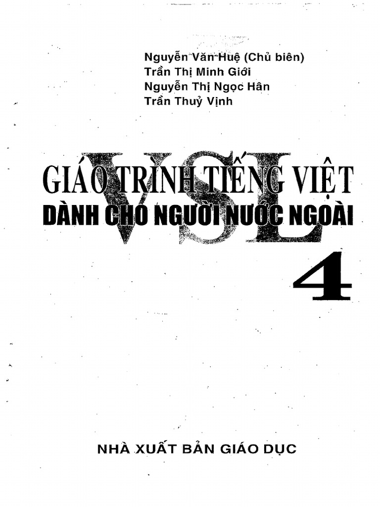 Vietnamese Studies Language Vol 4 - VSL 4 | PDF
