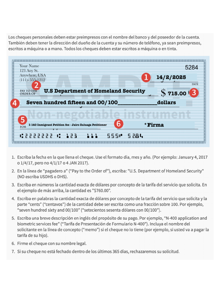 I-140 Petition and Asylum Fees Breakdown | PDF
