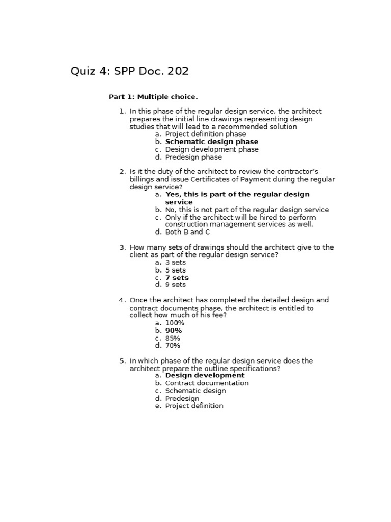 Sample Exam SPP Doc 202 | PDF