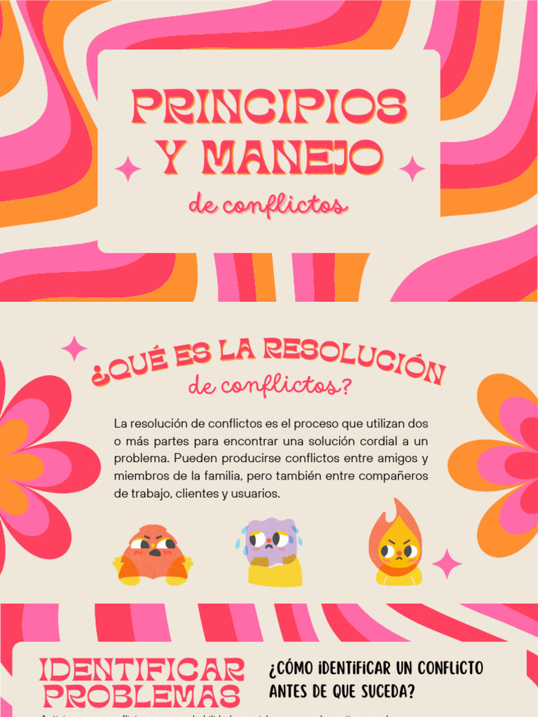 Principios y Manejo de Conflictos | PDF | Las emociones | Conflicto (proceso)