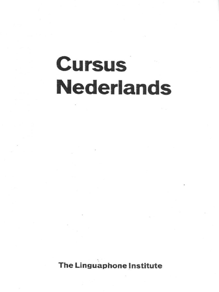 Linguaphone Cursus Nederlandspdf 5 PDF Free | PDF