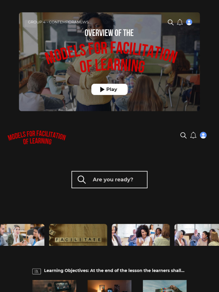 Week 1 Overview of The Models of Facilitation of Learning Compressed | PDF | Analogy | Creativity