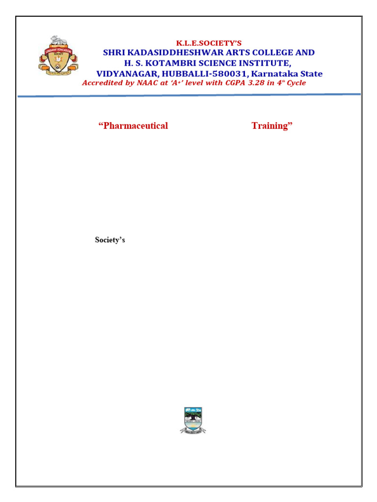 Inetrnship - Format - For - B.SC 1111111 | PDF | Educational Stages