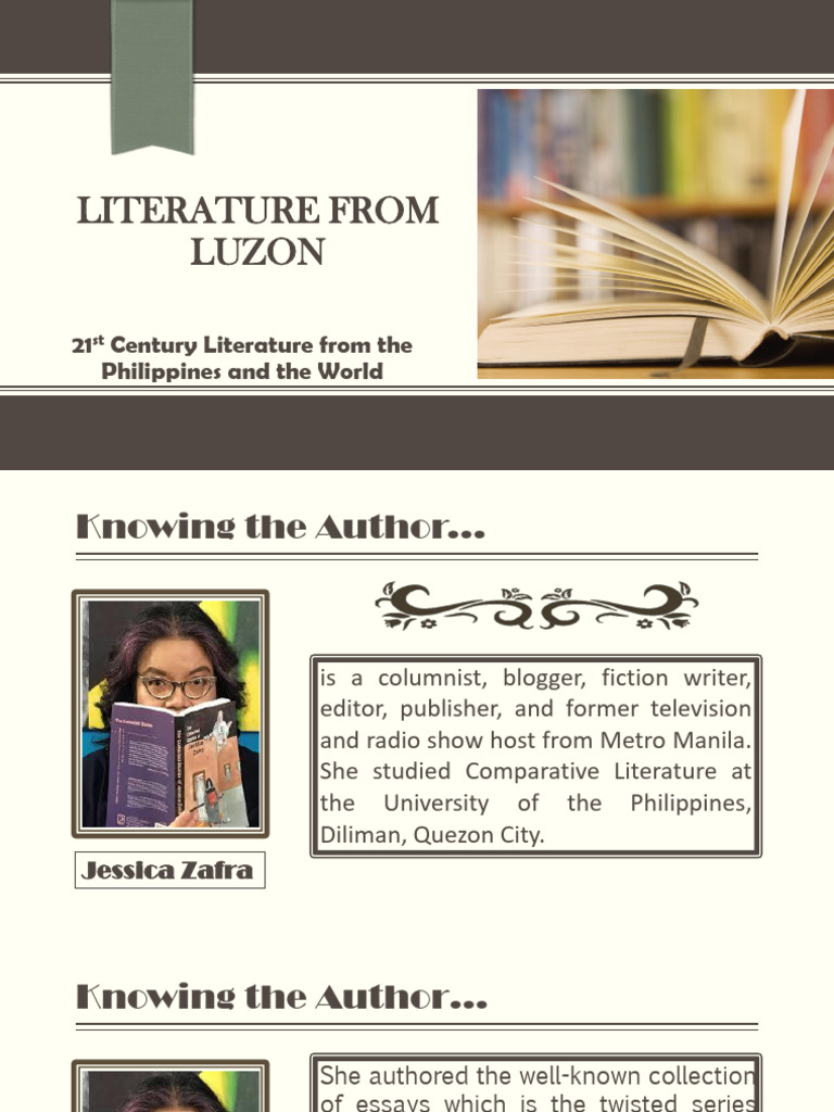 Literature From Luzon Part 1 | PDF