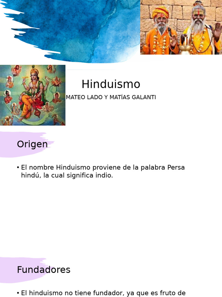 El Hinduismo | PDF | Religiones religiosas | Religiones indias