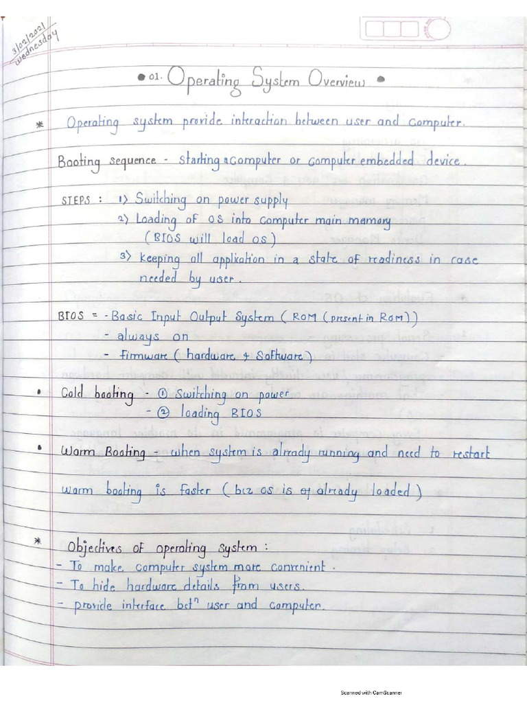 Operating System Handwritten Notes of Module 12345 | PDF