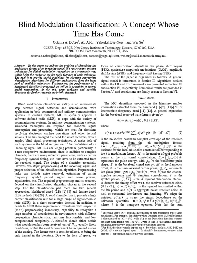 Blind MC | PDF | Modulation | Information And Communications Technology