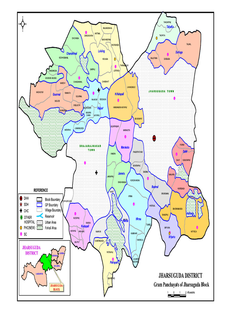 Jharsuguda District Map Overview | PDF