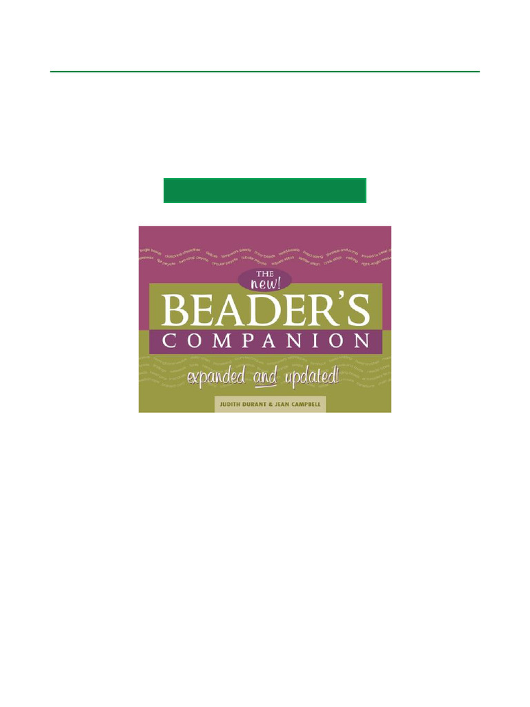 Award Winning New! Beader's Companion Accessible DOCX Download | PDF