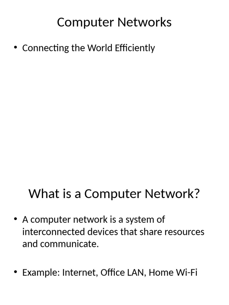 Computer Networks Presentation | PDF