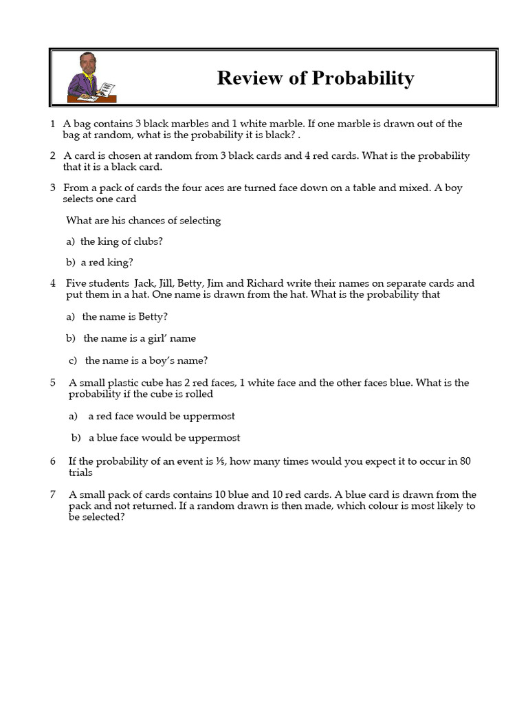 Probability Problems and Solutions | PDF
