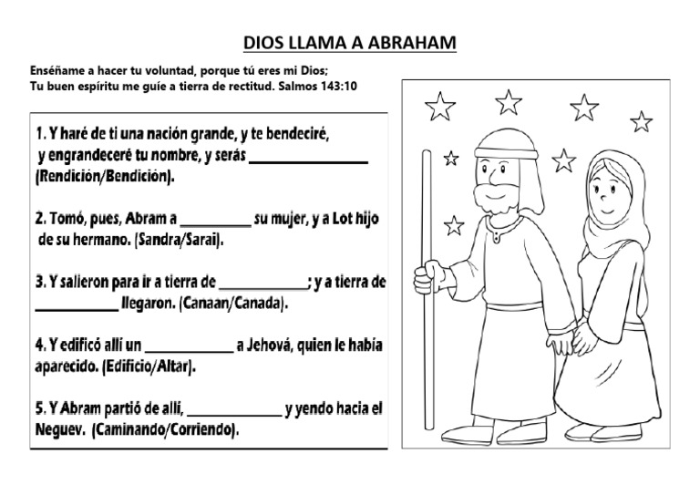 FICHA DIOS LLAMA A ABRAHAM | PDF