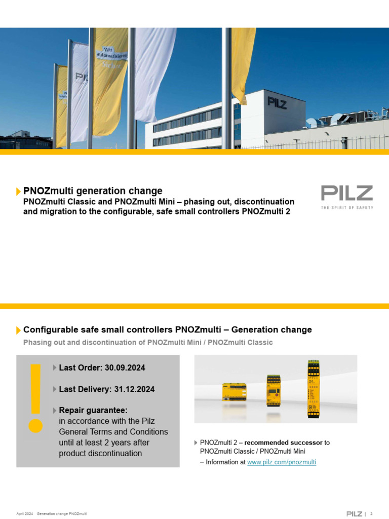 Fly_Generation_change_PNOZmulti_2_1007002-EN-01 | PDF | Physical Layer ...