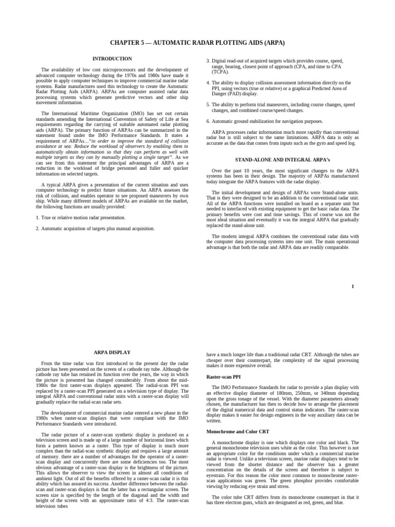 Ch. 5-ARPA | PDF | Microwave Technology | Remote Sensing