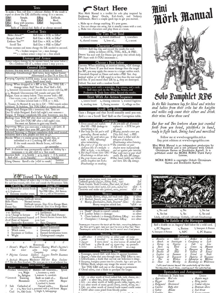 Mini Mork and Dungeon Filth | PDF