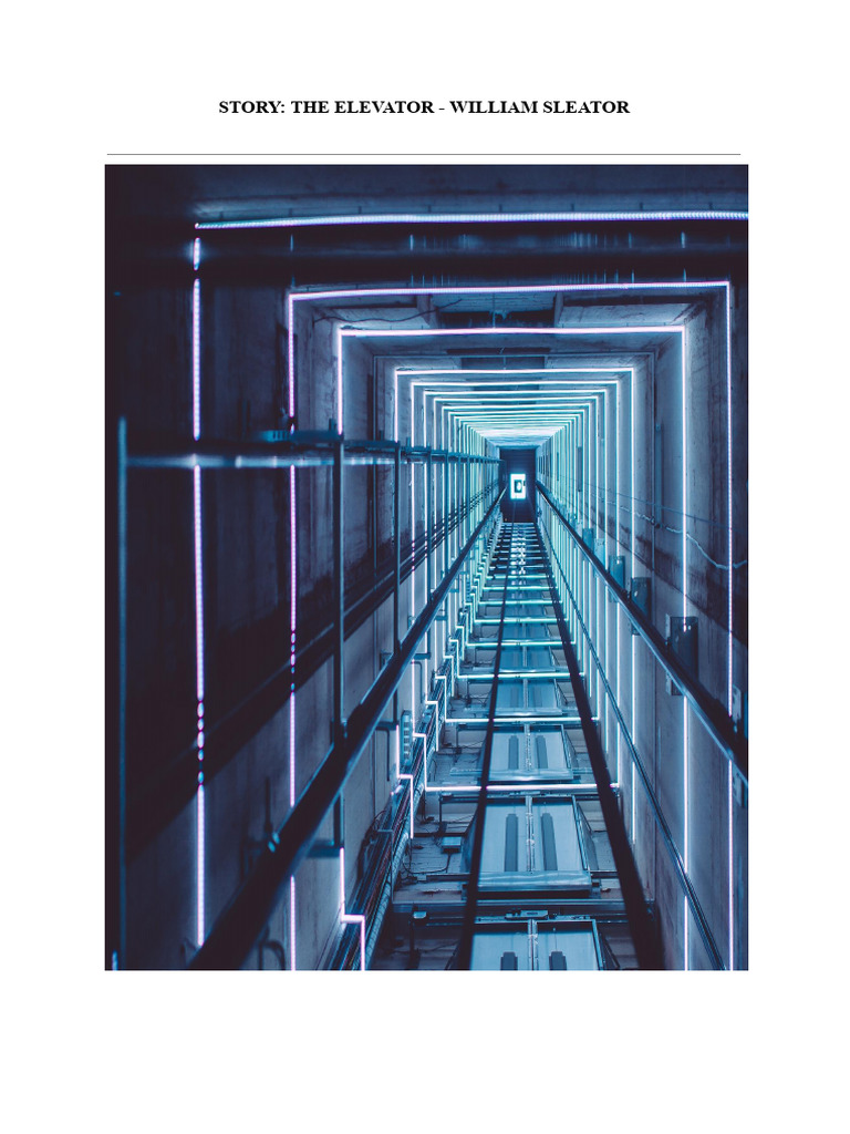 Story The Elevator Analysis Pdf Elevator 8428