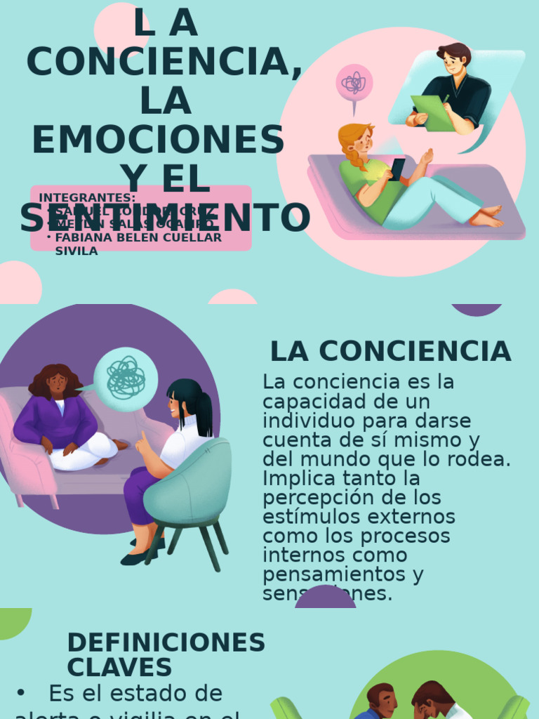 Conciencia, emociones y sentimientos | PDF | Las emociones | Conciencia