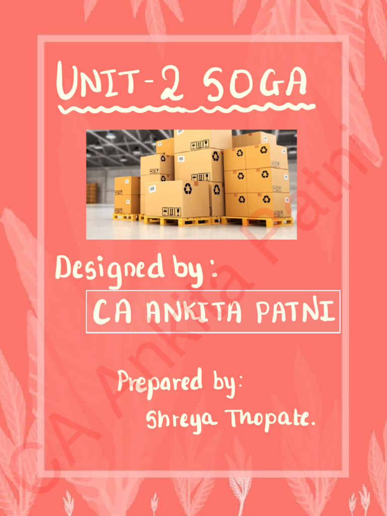 SOGA Unit 2 | PDF