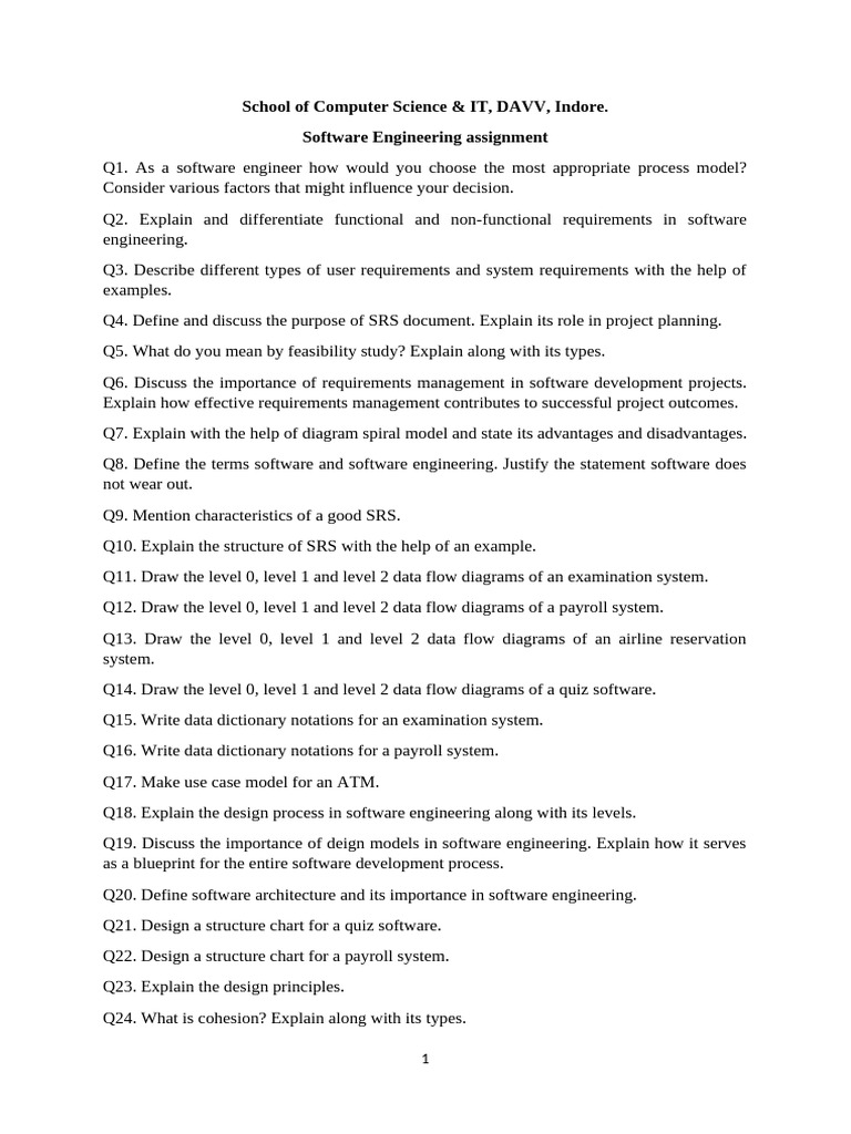Software Engineering Assignment 2025 | PDF | Software | Software Testing