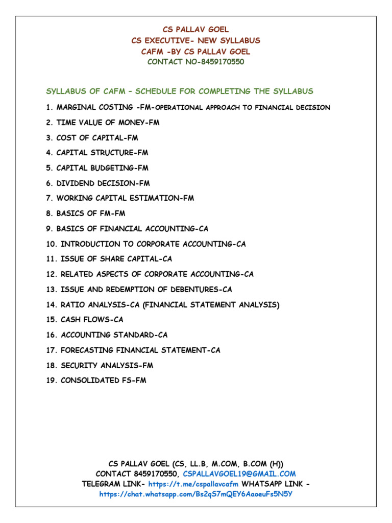 CS Pallav Goel Work Sheet-10 | PDF | Business | Private Sector