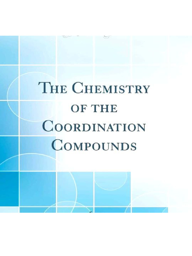 Coordination Compounds | PDF