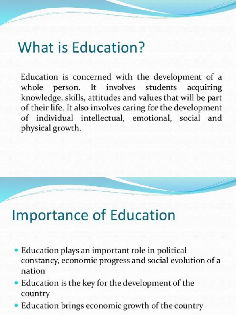 Education and Level of Education | PDF