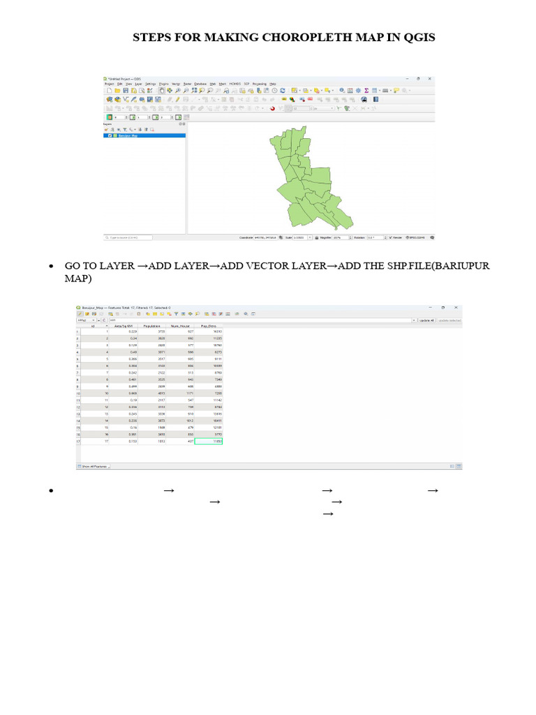 Steps For Preparing Bar, Pie Choropleth With Ss | PDF