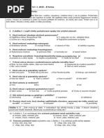 Test Neohybne Slovne Druhy | PDF