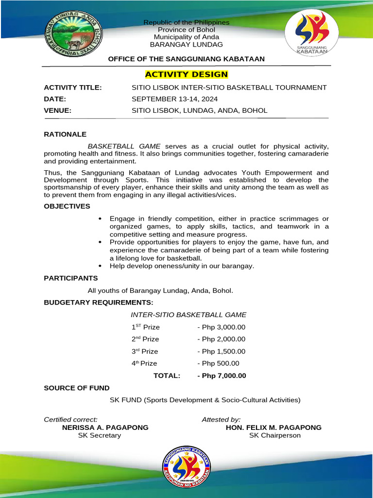 Basketball Activity Design | PDF | Youth Organizations | Youth