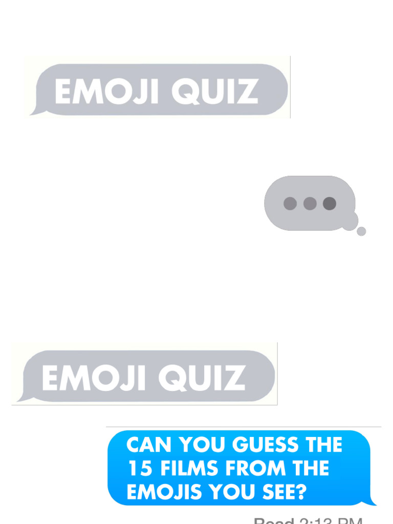 Company Film Emoji Quiz PPT Bbathome | PDF