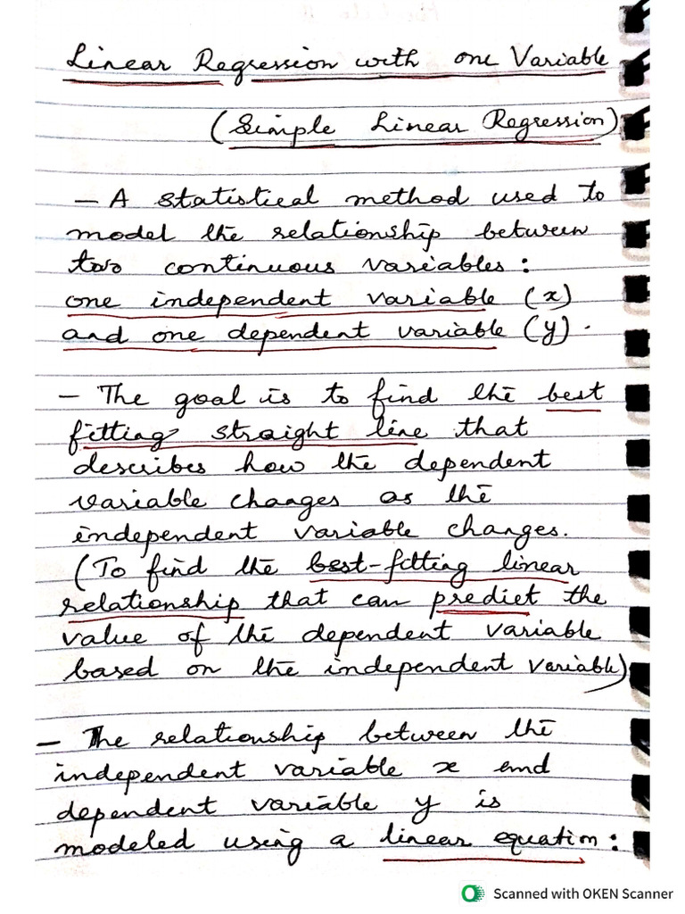 Simple Linear Regression | PDF