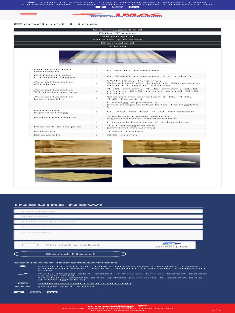 Product Line - IMAC | PDF