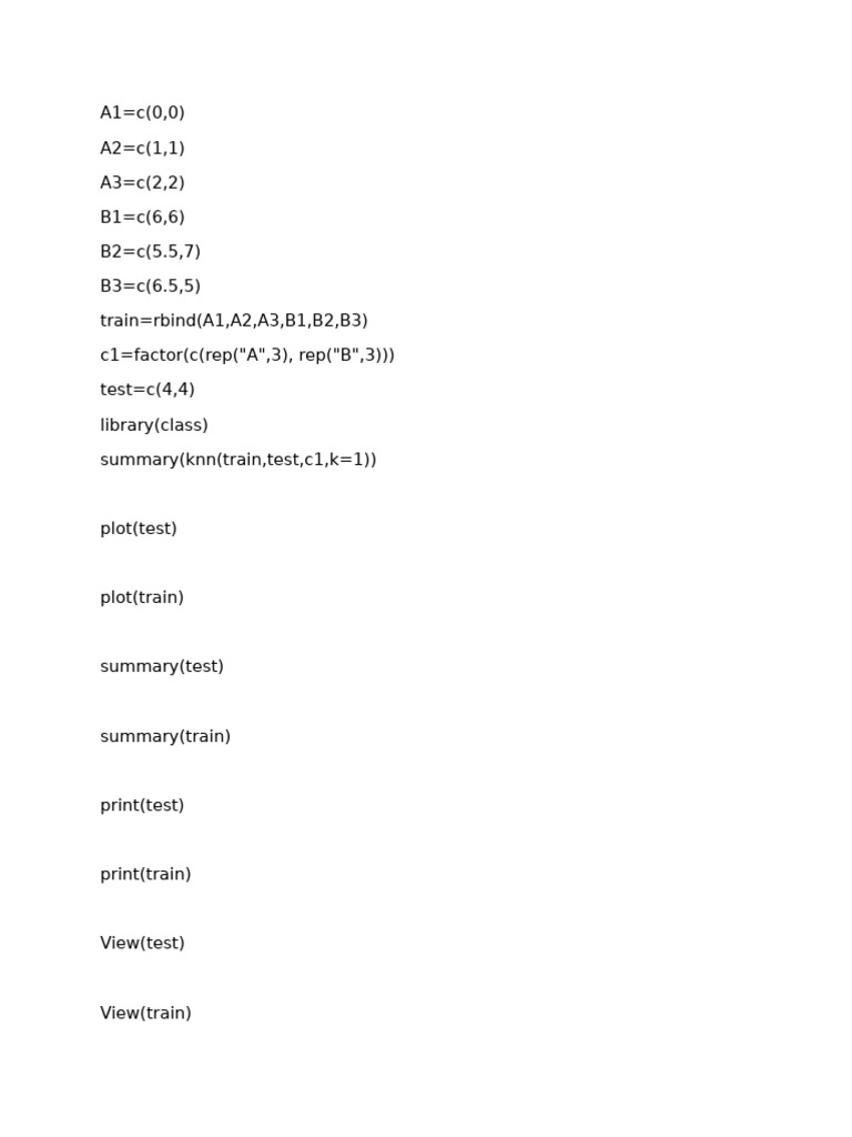 4. Classification Algorithm Using KNN | PDF